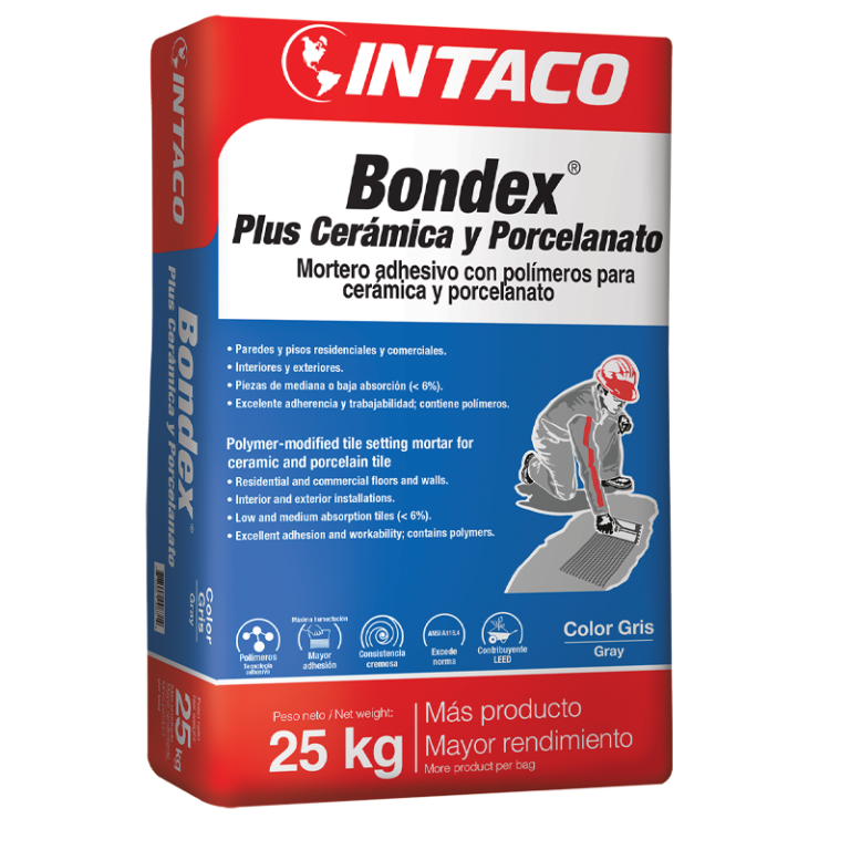 BONDEX PLUS PORCELANATO 25KG - Procontratista